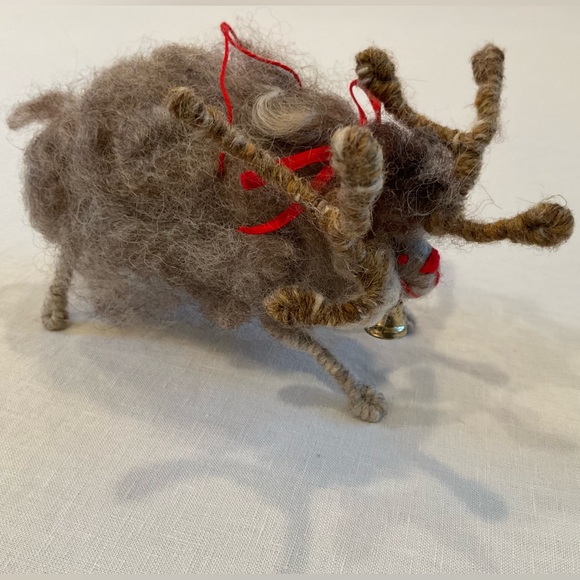 Vintage | Holiday | Vintage Funky Reindeer Ornament Handcrafted With ...